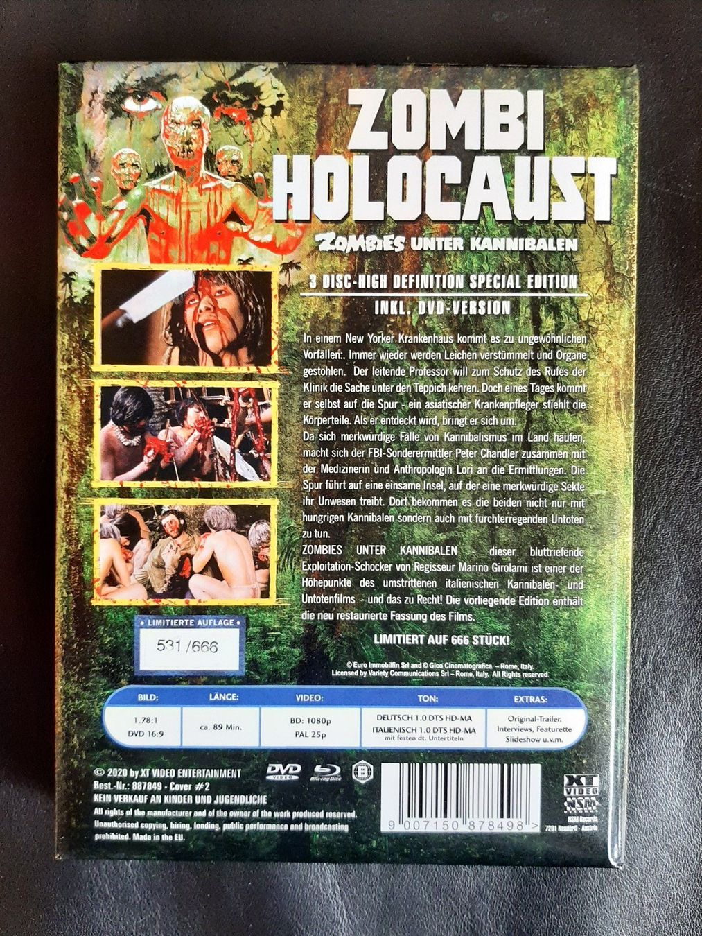 Zombies unter Kannibalen Blu-Ray + DVD Mediabook wattiert (Gebraucht ...