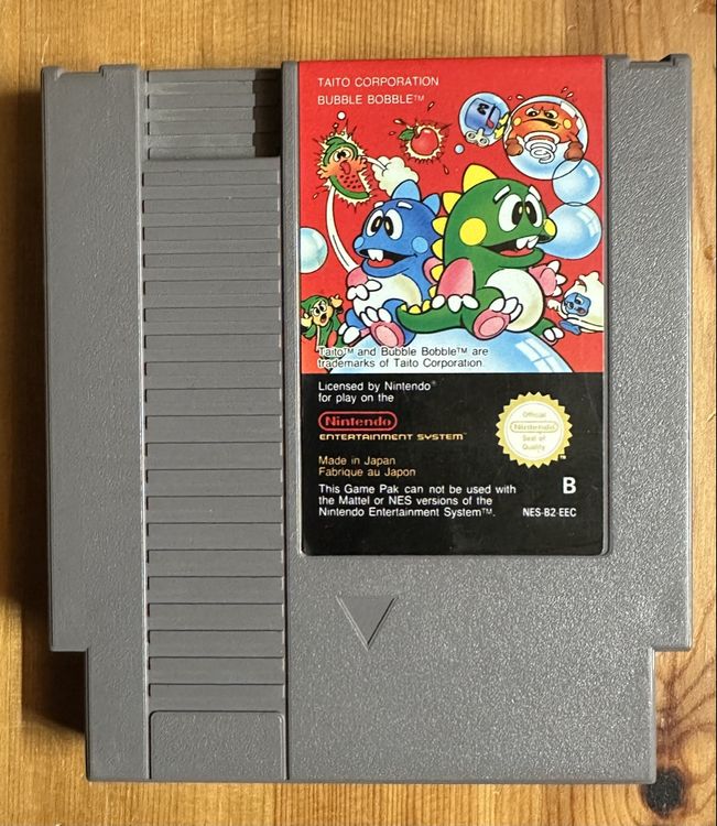 Nintendo NES Spiel: Bubble Bobble | Kaufen auf Ricardo