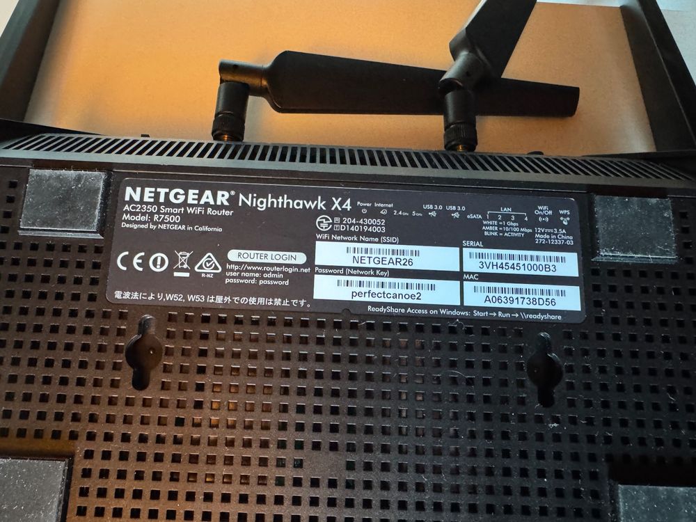 Netgear Nighthawk X4 AC2350 Smart WiFi Router Model R7500 (Gebraucht ...