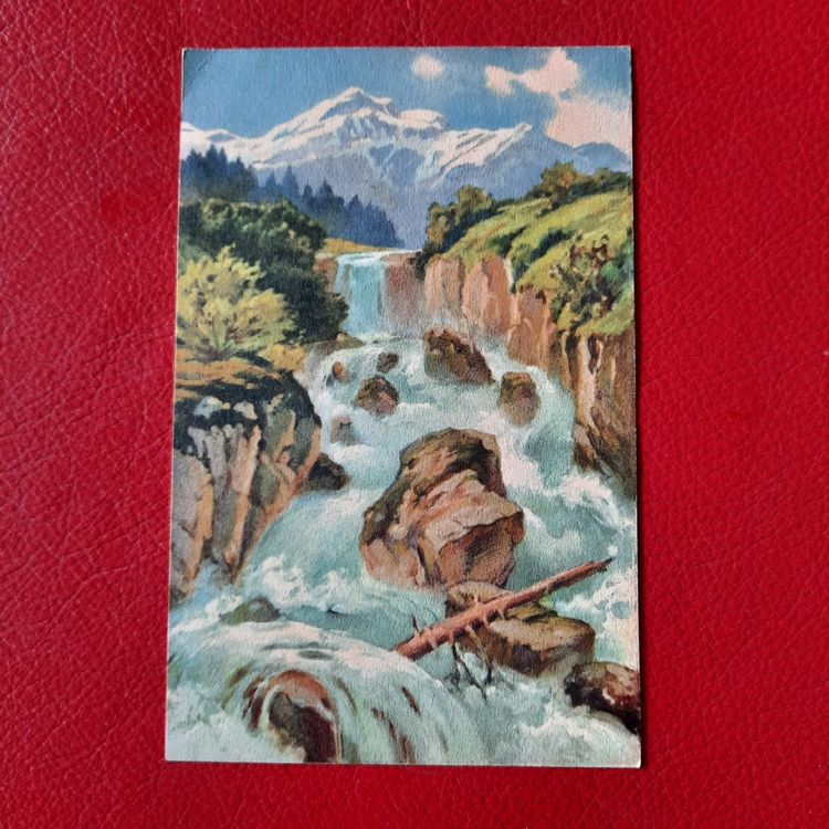Ansichtskarte 1947 Lithografie Fluss Gebirge | Kaufen auf Ricardo