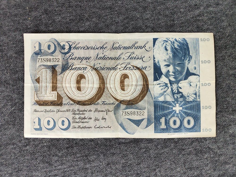 Schöne alte 100er Note | Kaufen auf Ricardo