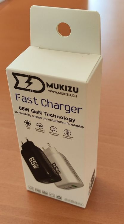 Mukizu Wall charger - 65w smartphone/laptop charger (GanII) (Neu und ...