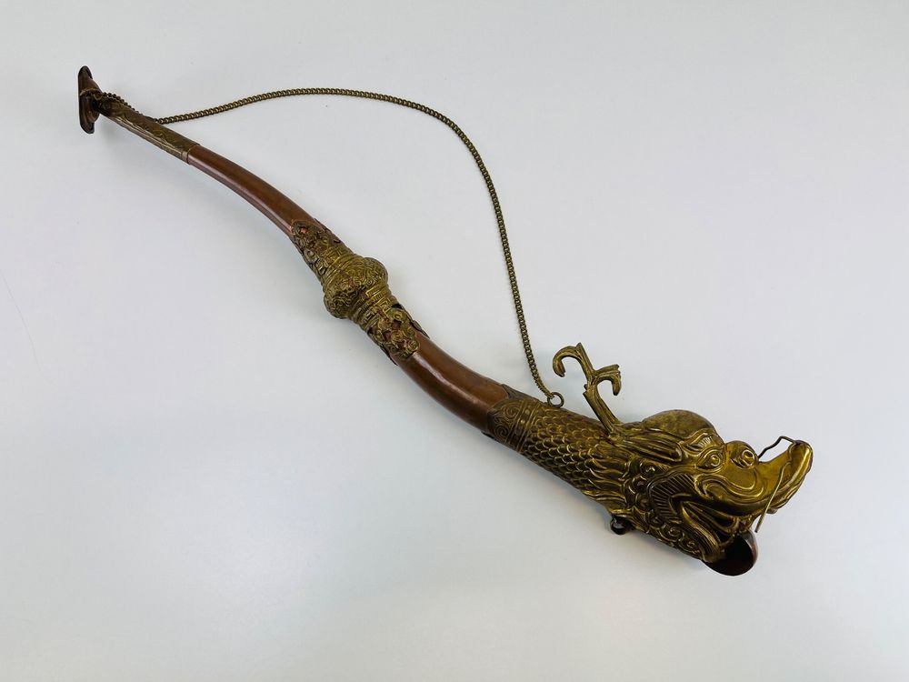 Vintage Tibetan Kangling "Makara" Trumpet / Trompete / Horn (Gebraucht ...