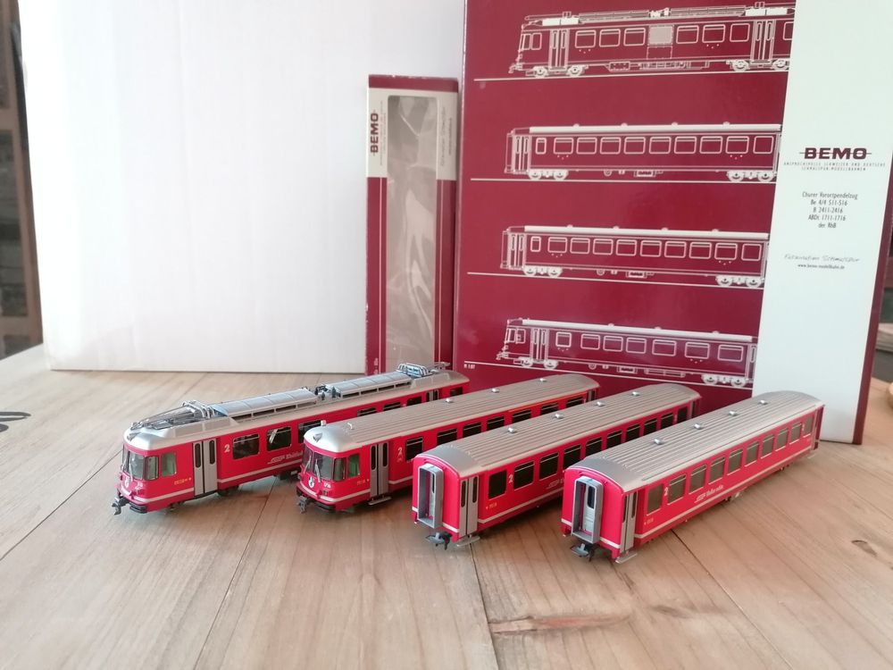 Bemo 7253 165 RhB Be 4/4 515 Pendelzug Allegra-Design NEU (Neu und ...