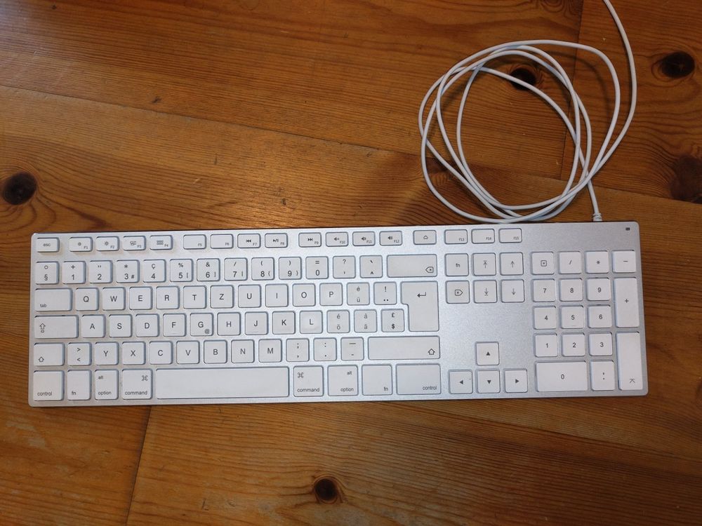 Intertronic Keyboard für Mac (und Win), alu-weiss, gebraucht (Gebraucht ...
