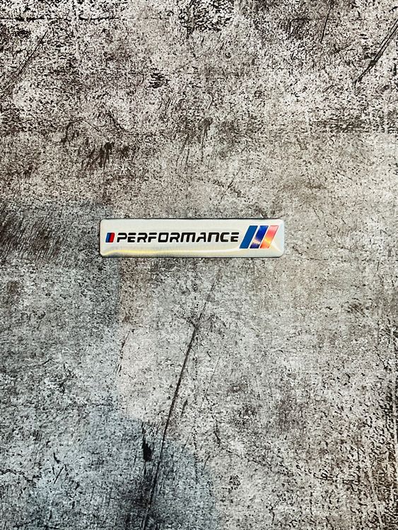 BMW Performance Aluminium Emblem Schriftzug NEU Kleber | Kaufen auf Ricardo