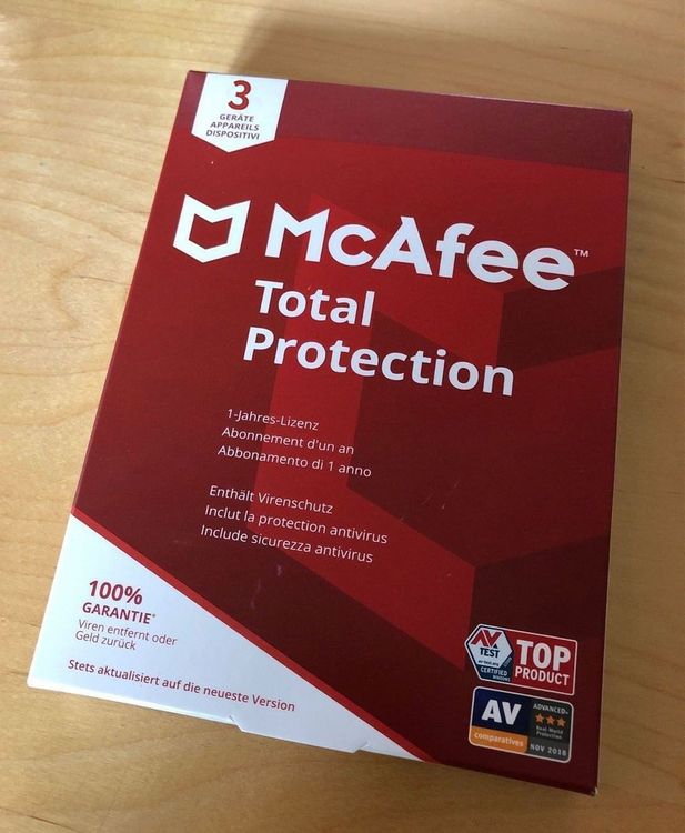MCAFEE TOTAL PROTECTION 3 PC NEU (Neu (gemäss Beschreibung)) in ...