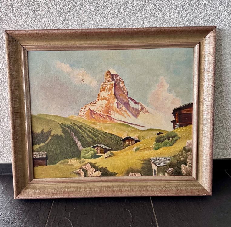 Bild / Gemälde Matterhorn (Gebraucht) in Montlingen für CHF 89 – mit Lieferung auf Ricardo kaufen