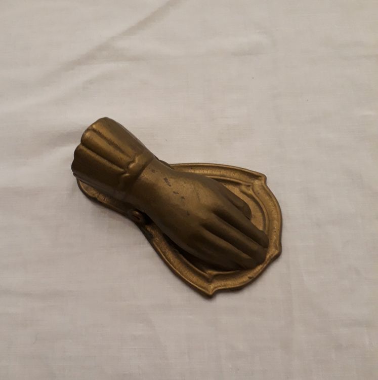 VINTAGE Notizhalter/Clip: Hand aus Messing für Wand od. Pult | Kaufen ...