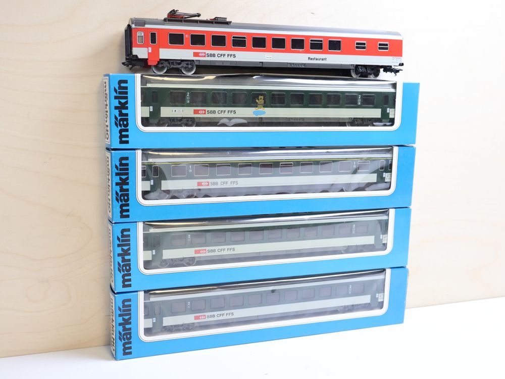 Märklin 5 x SBB Personenwagen 4236/4216/... - H0 - NP: 300.- (Gebraucht ...