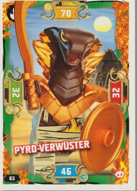 LEGO NINJAGO TRADING CARD SERIE 5 # 83 PYRO-VERWUSTER (Neu (gemäss ...