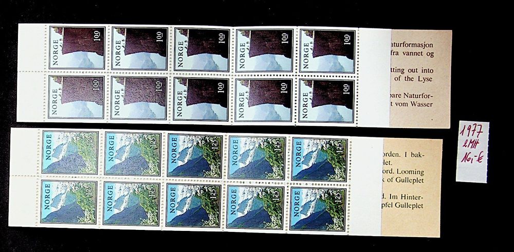 NORVÈGE 2 CARNETS NEUFS 20 TIMBRES 1977. COTE 16 EUROS /L992 | Kaufen auf Ricardo