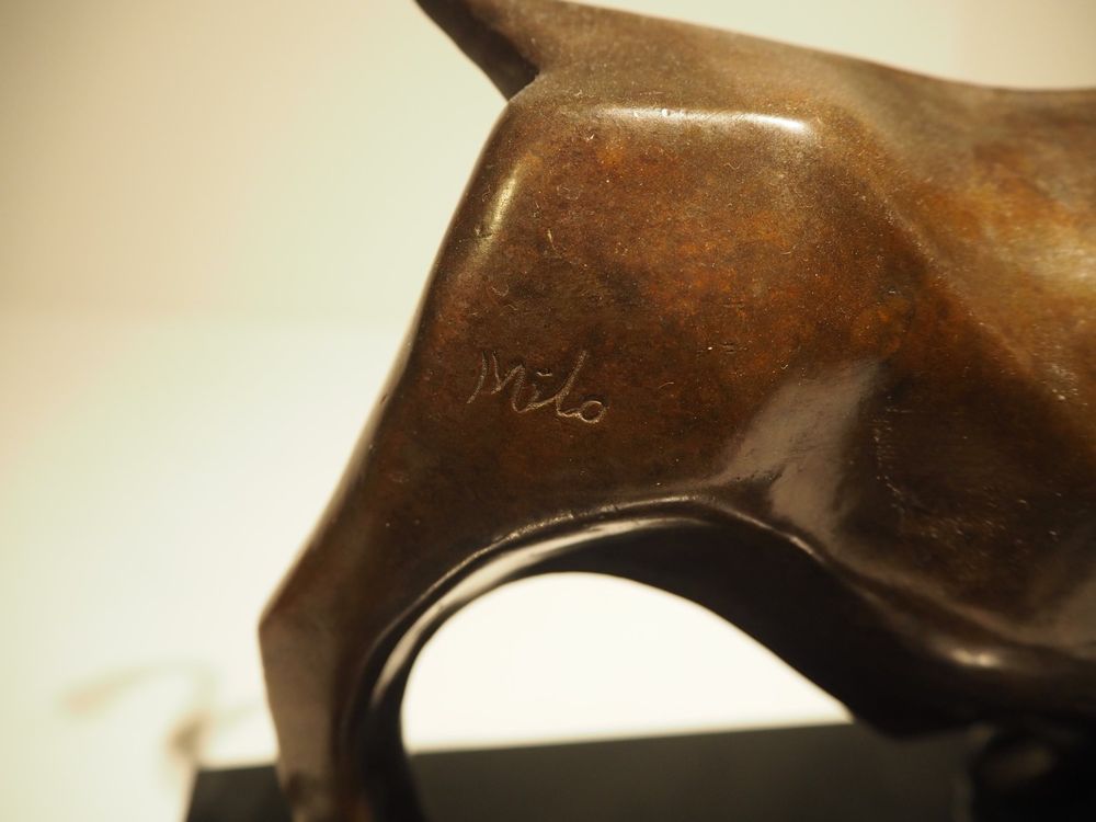 Milo, Lopez M.F., Stier, Skulptur, Bronce, Marmorsockel | Kaufen auf ...