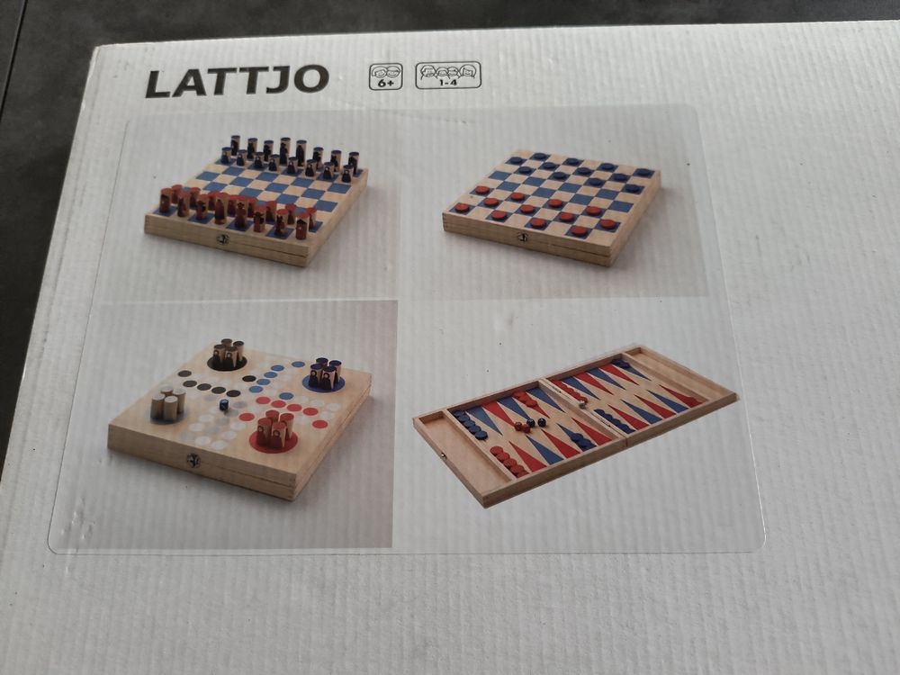 Ikea Lattjo 4-in-1 Spielesammlung, Brettspiele, Komplett (Gebraucht) in ...