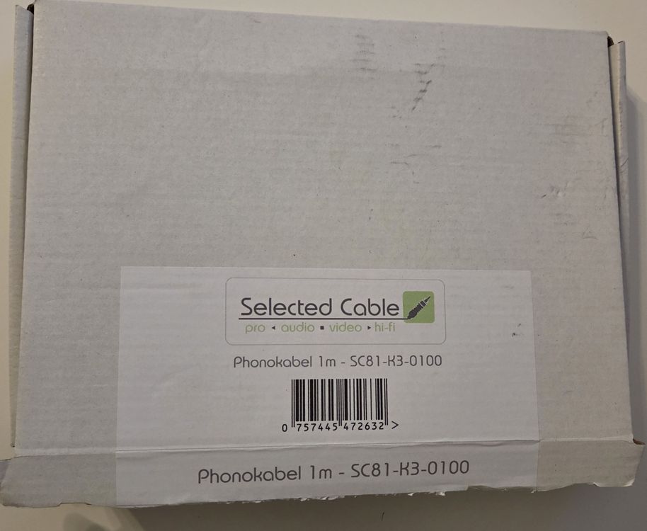 Câble Phono Selected Cable 1m sc81 | Kaufen auf Ricardo