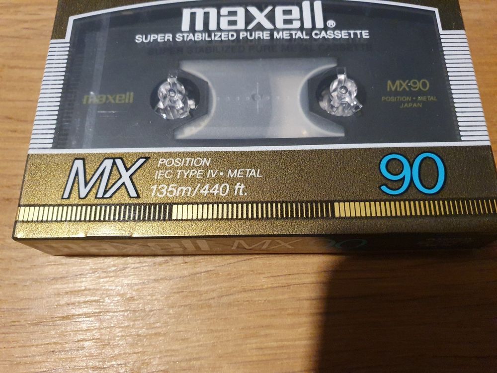 neu: 2 Kassetten maxell MX 90, Position, IEC Type IV Metal | Kaufen auf Ricardo