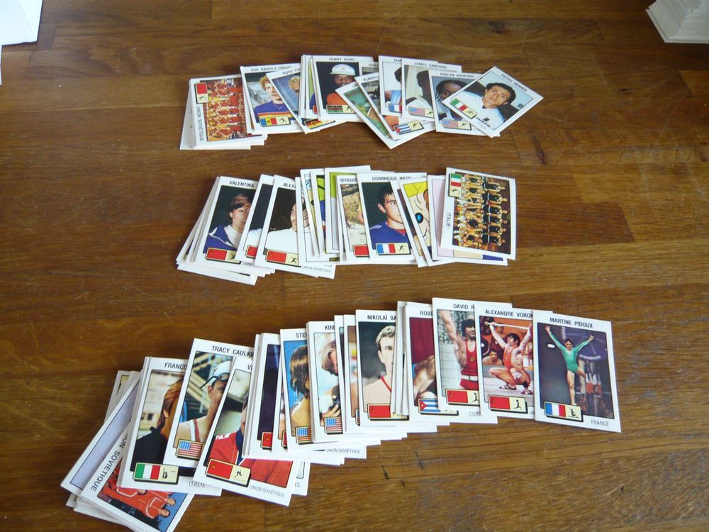 PANINI 90 CARTES OLYMPIQUE ANNEES 1976 -1980 ? AUCUN DOUBLE! (Neu ...