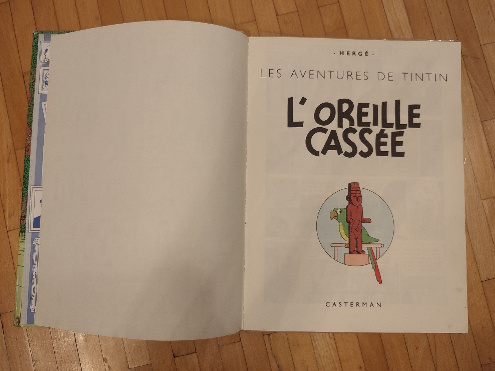 Tintin "L'oreille cassée" imprimé en Belgique 1966/0053/149. (D ...