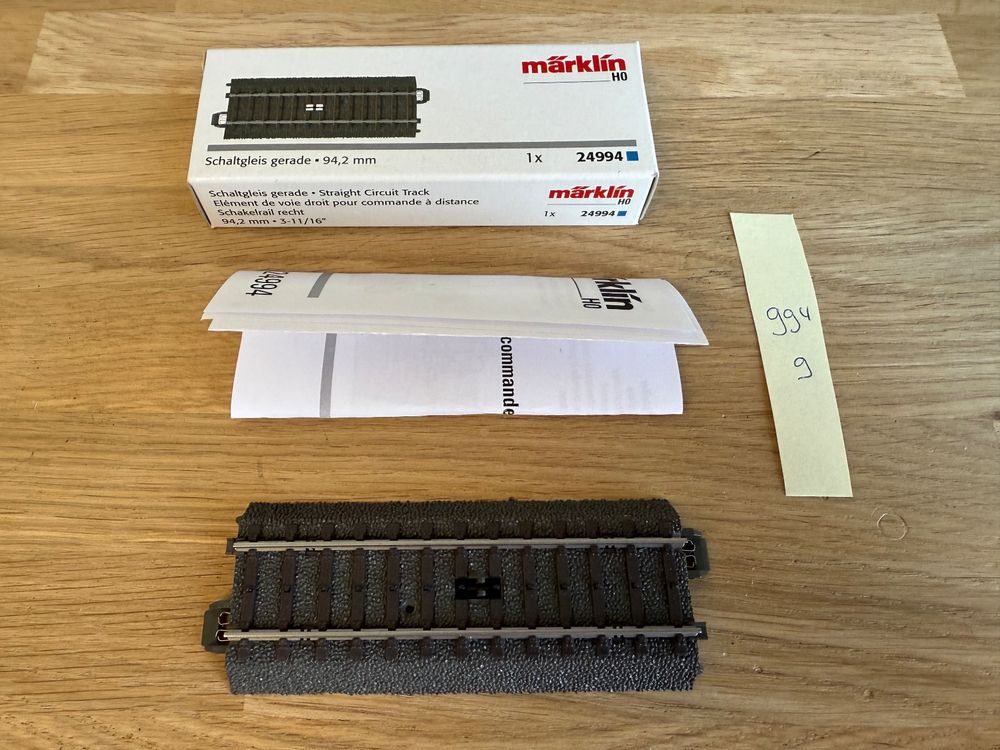 Märklin 24994 Schaltgleis gerade Gebraucht - Occasion 09 | Kaufen auf ...