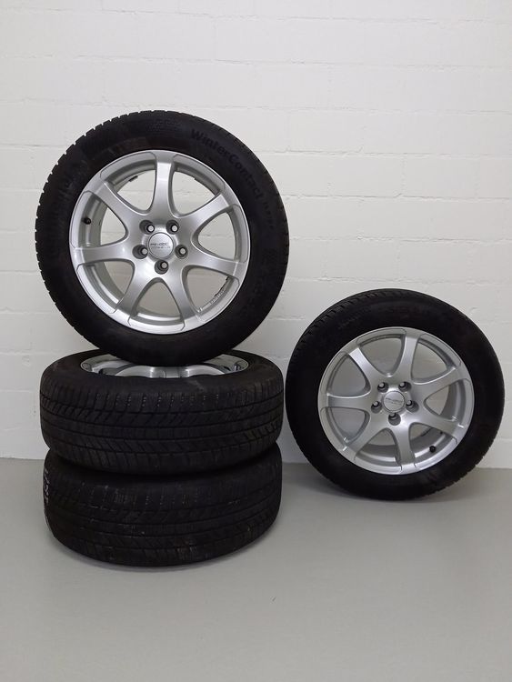 CONTINENTAL-Winterreifen auf ANZIO-Alufelgen (Gebraucht) in Birmensdorf ZH für CHF 200 – nur ...