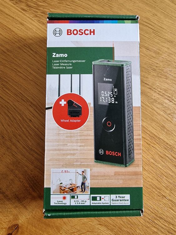 télémètre bosch avec adaptateur roulette. | Kaufen auf Ricardo