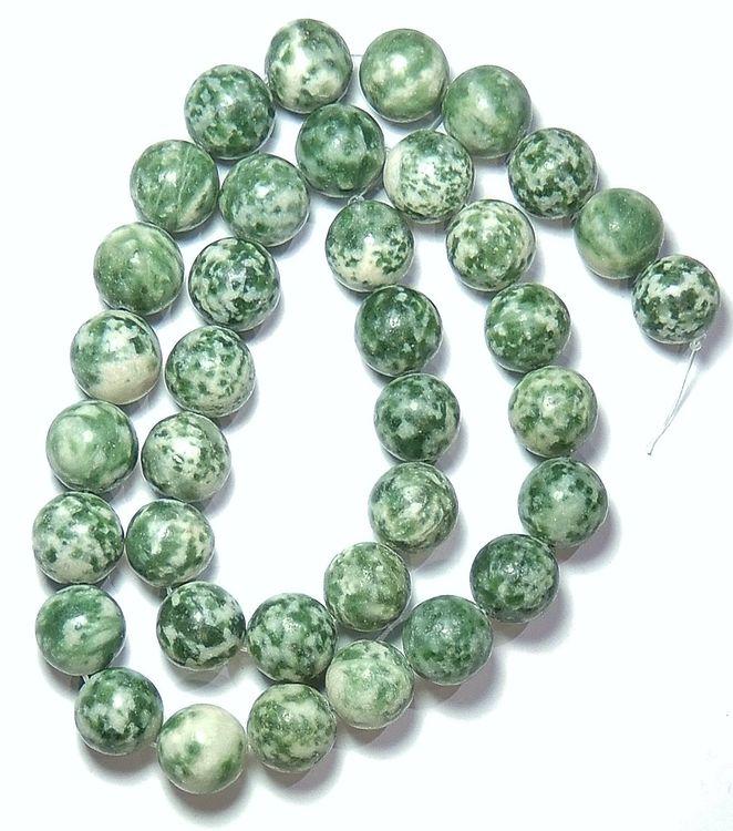 1 Strang echte natürliche Qinghai Jade Perlen 10 mm (Neu (gemäss ...