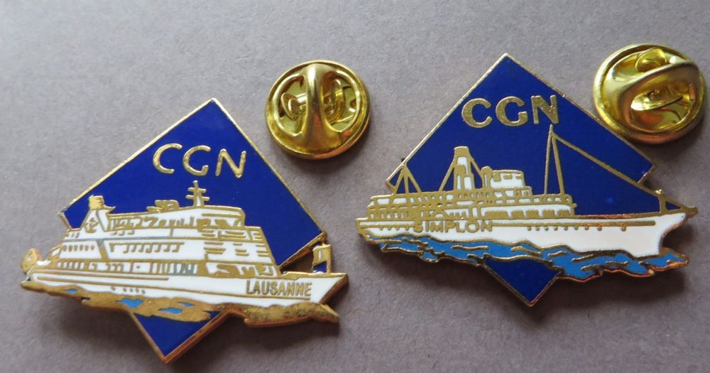 2 PINS, CGN GENFERSEE SCHIFFFAHRT, LAUSANNE, SIMPLON | Kaufen auf Ricardo