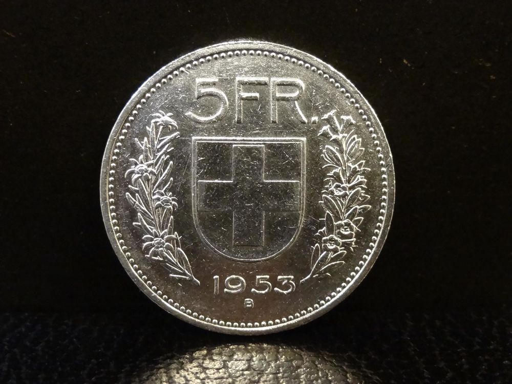 5 Franken Silber 1953 Fünfliber Münze (Gebraucht) in Kerzers für CHF 25 – mit Lieferung auf ...