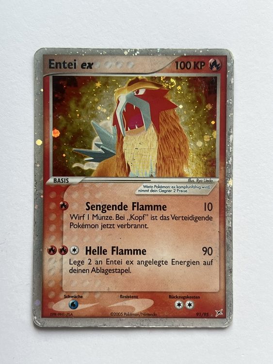 Pokémon Karte Entei EX Team Magma vs Team Aqua Set 2005 (Gebraucht) in ...