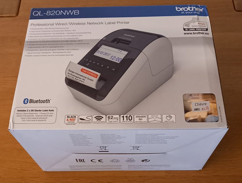 Brother QL-820NWB Etikettendrucker (Neu und originalverpackt) in Kriens ...