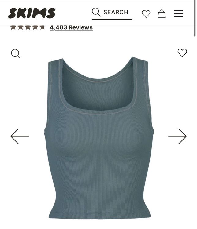 SKIMS Cotton Rib Tank (Neu (gemäss Beschreibung)) in Baar für CHF 22 ...