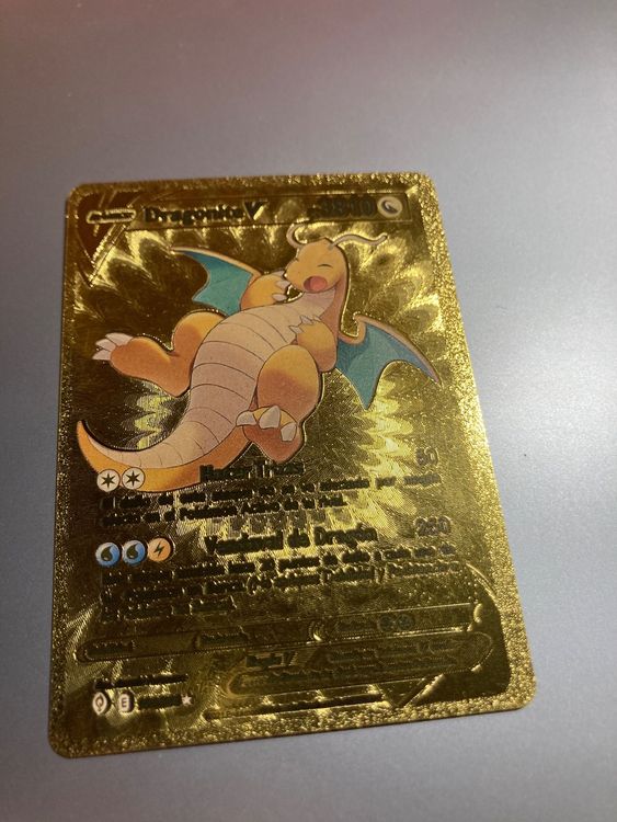 Dragonite V Gold fun Card Pokémon | Kaufen auf Ricardo