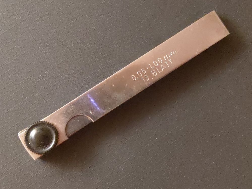 Fühlerlehre, Dickenlehre 0.05–1.00, 13 Blatt | Kaufen auf Ricardo