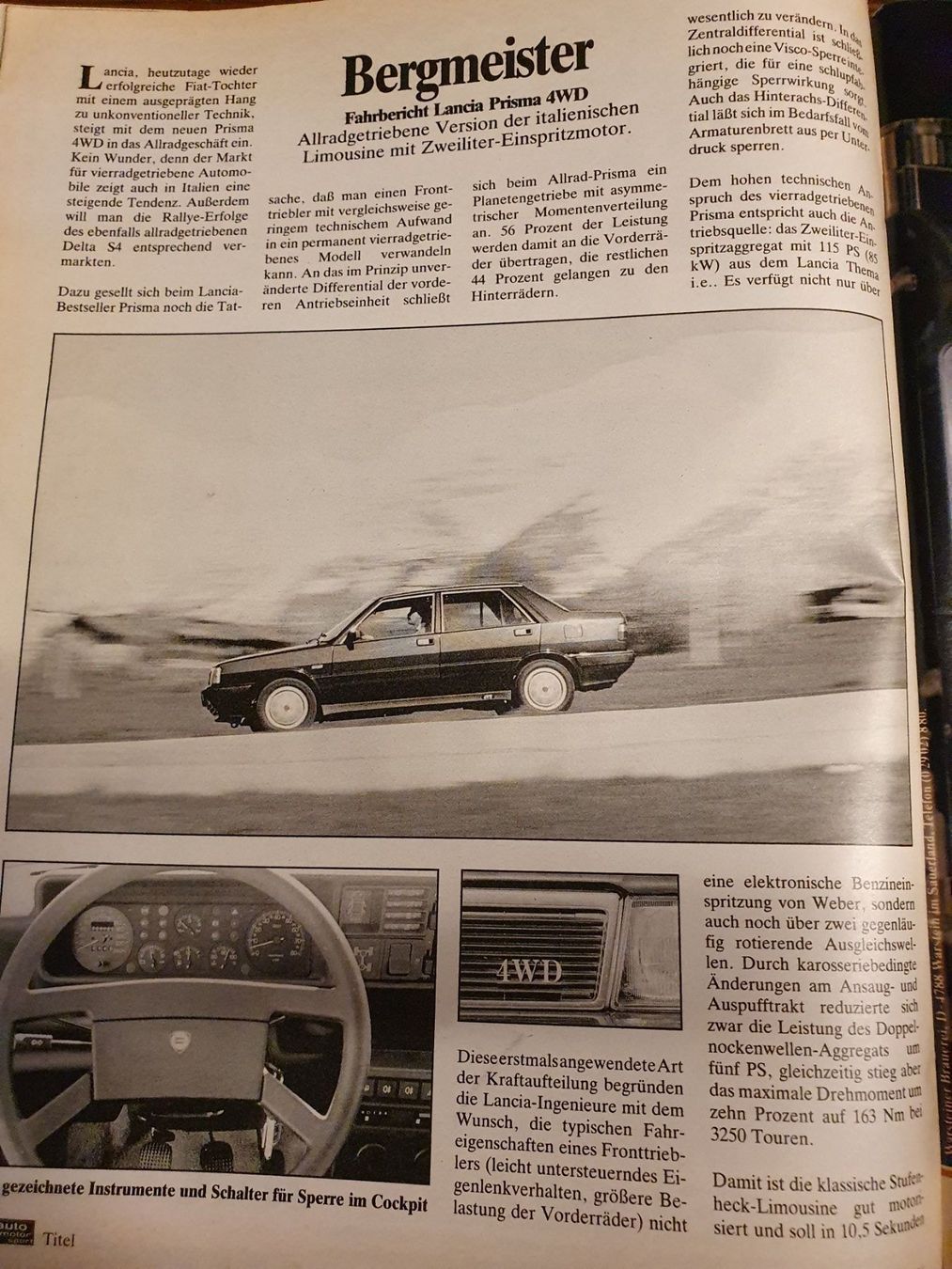 AMS 9/86 Porsche 959 560 SEC 205 CTi 604 Thema Croma 323 xb (Gebraucht ...