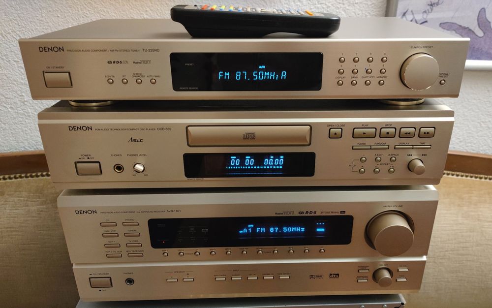DENON AVR-1801 RECEIVER + CD-PLAYER DCD655 +AM-FM-TUNER (Gebraucht) in ...