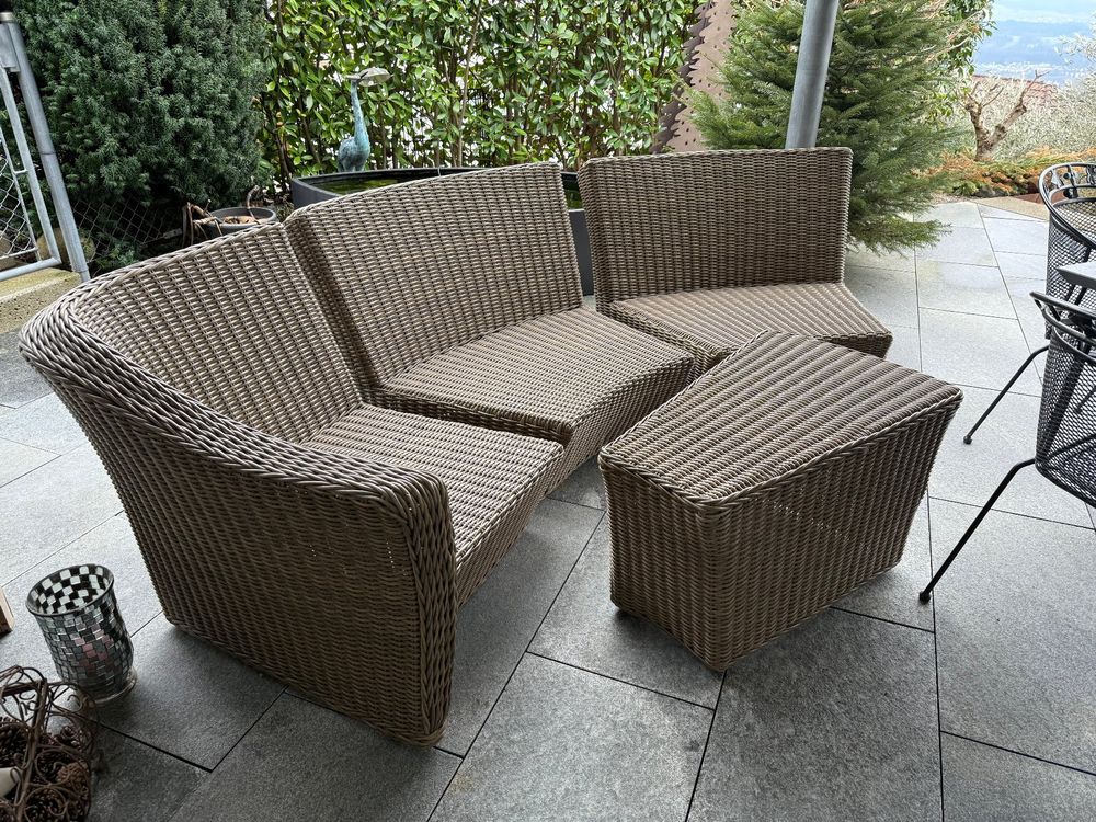 Hunn Rattan Gartenlounge (Gebraucht) in widen für CHF 550 – nur Abholung auf Ricardo kaufen