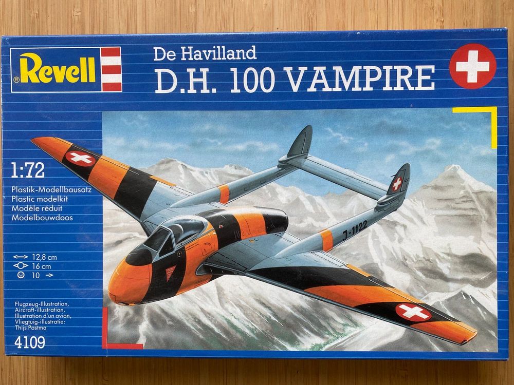 Revell 1/72 D.H. 100 Vampire (Neu und originalverpackt) in Binningen ...