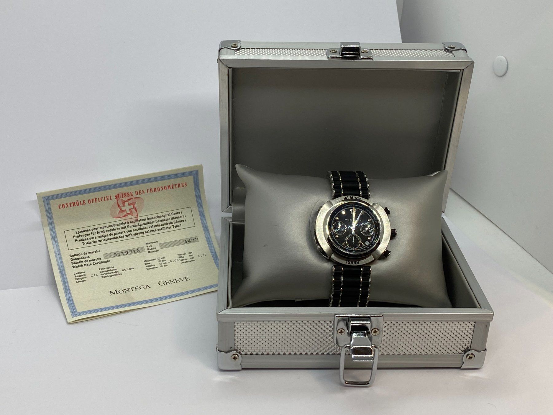 MONTEGA GENEVE CHRONOGRAPH 44mm Automatik läuft //H803 (Gebraucht) in ...
