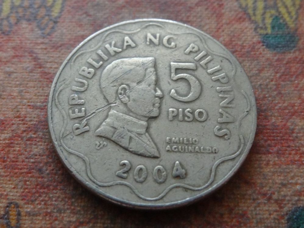 PHILIPPINES 5 Piso 1993 Emilio Aguinaldo (Gebraucht) in Romanel-sur-Lausanne für CHF 0.9 – mit ...