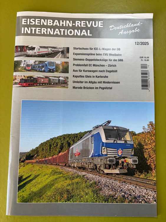 Eisenbahn-Revue International 12/2025, Einzelheft, Format ca (Neu (gemäss Beschreibung)) in ...