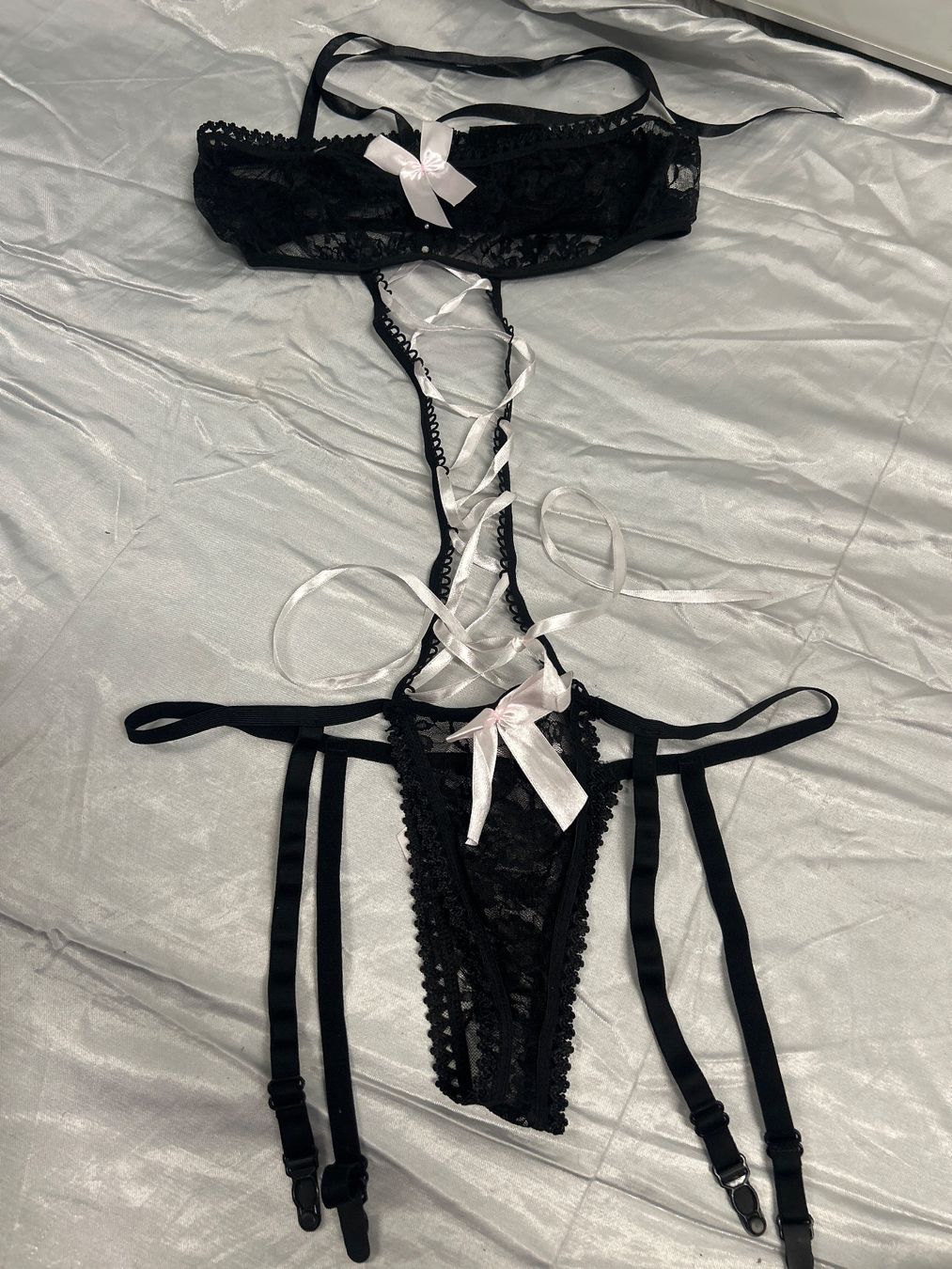 Sexy Dessous Neglige Spitze Schwanz Erotic BH Straps Neu (Neu und ...