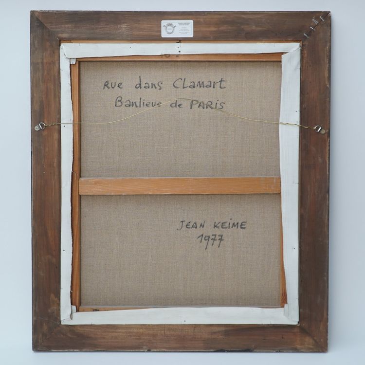 Jean Keime (XXᵉ) “Rue dans Clamart" huile sur toile signé (D'occasion ...