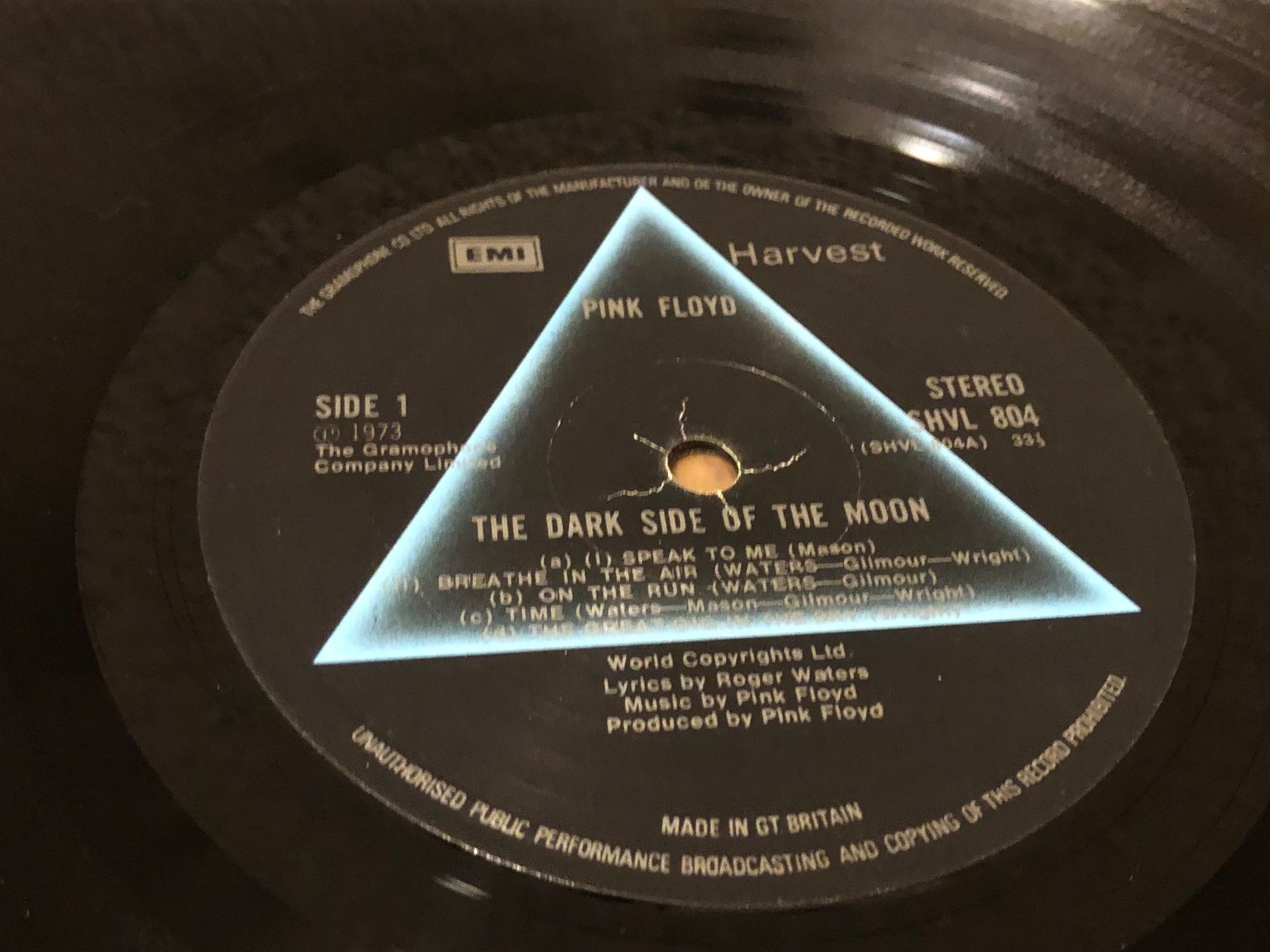 PINK FLOYD - THE DARK SIDE OF THE MOON LP UK 1973 VINYL (Gebraucht) in ...