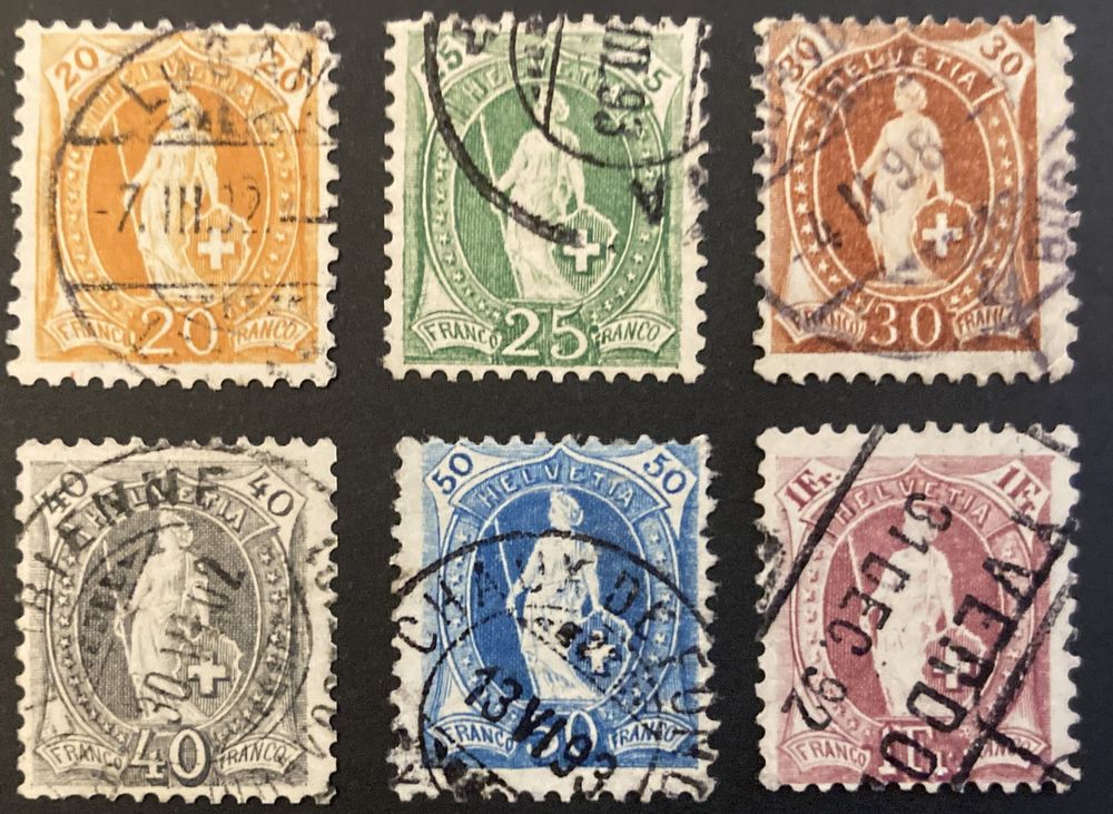 1891, Stehende Helvetia C-Serie, SBK 355 Fr. (Gebraucht) in Flawil für ...