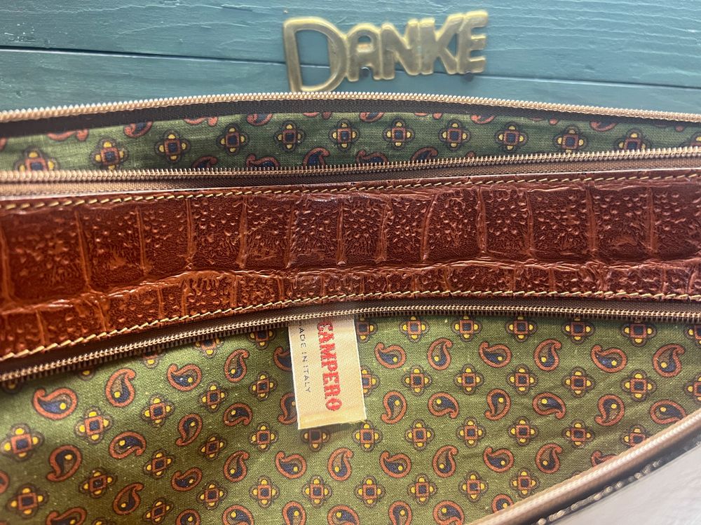 Vintage Italienischer Ledermappe El Campero | Kaufen auf Ricardo