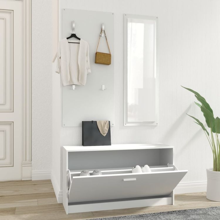 Flurmobel Schmal Weiss