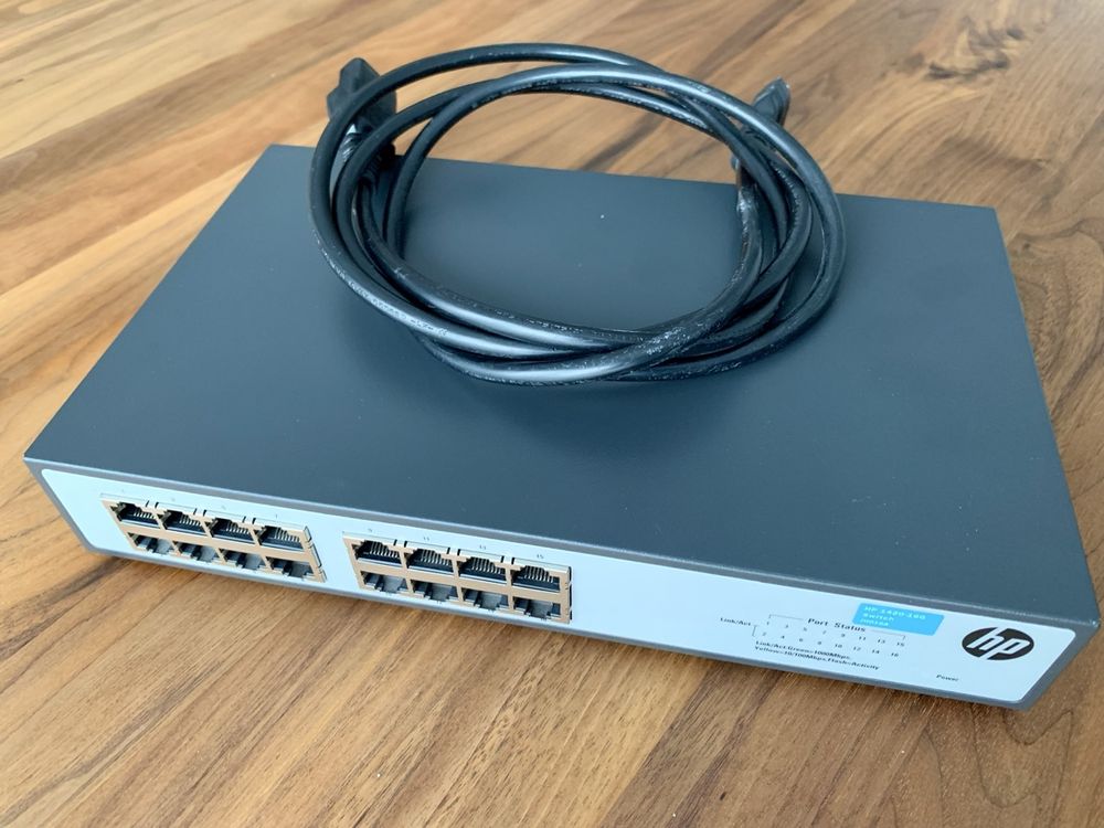 HP 1420-16G Switch 16-Port Gigabit Netzwerk | Kaufen auf Ricardo