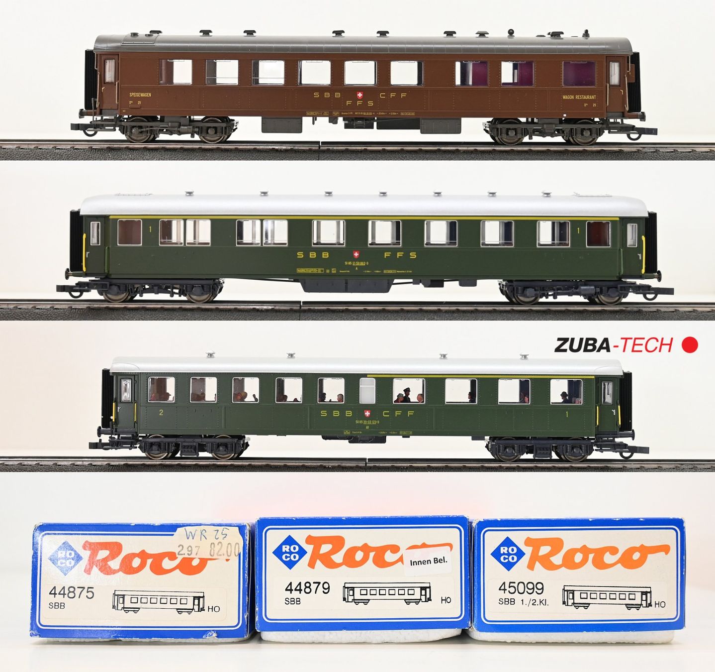 Roco 3x Personenwagen der SBB, H0 GS mit OVP (Gebraucht) in St. Gallen für CHF 45 – mit ...