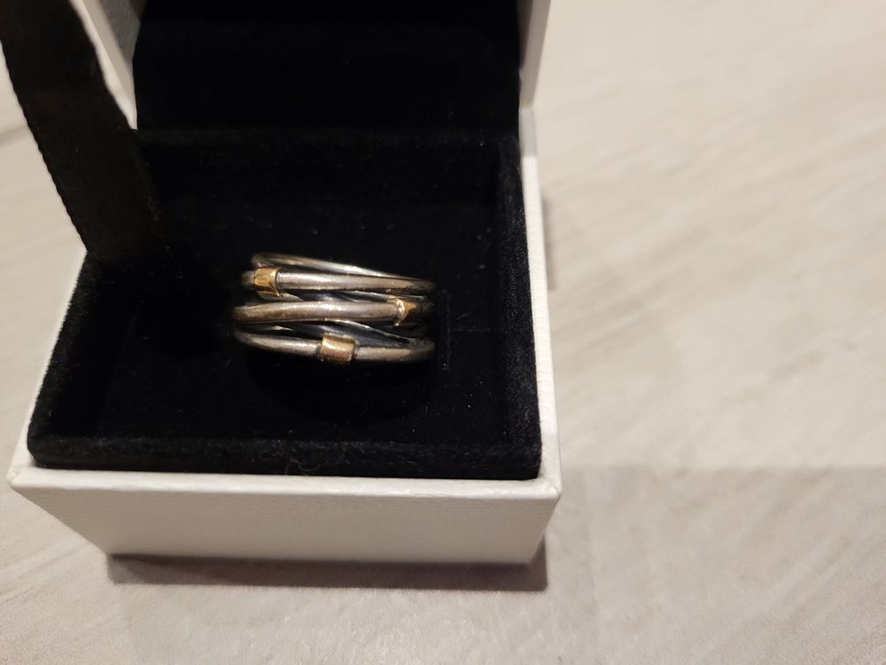 Rar!Pandora' Two Tone Rope Ring | Kaufen auf Ricardo