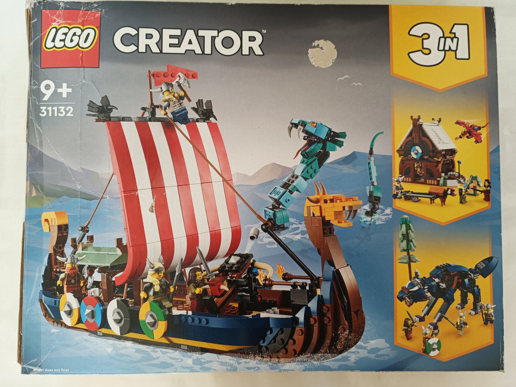 Lego Creator 31132 Wikingerschiff mit Midgardschlange 3 in 1 (Neu ...